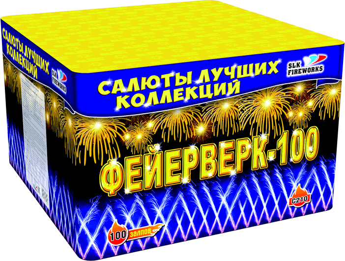 Фейерверк Фейерверк-100 В на 100 залпов 1.25 дюйм(а) купить в магазине ...